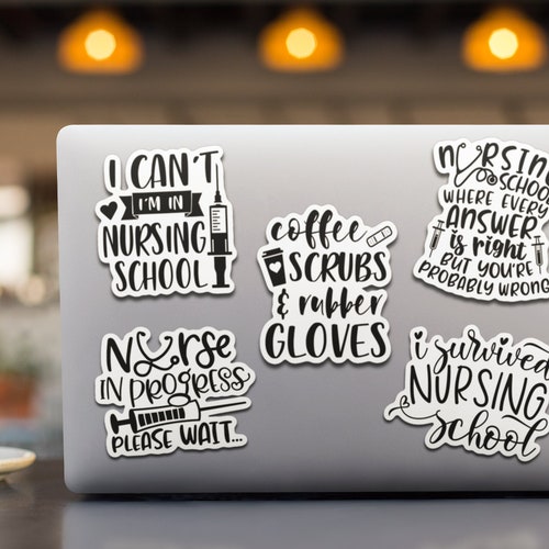 Nursing School Decal Sticker Pack Nurse Appreciation Gift - Etsy