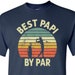 Best Papi by Par Vintage Sunset Golf Shirt for Men | Birthday Fathers ...
