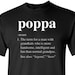 Poppa Definition Shirt Grandpa Defined Legend Hero Dictionary - Etsy