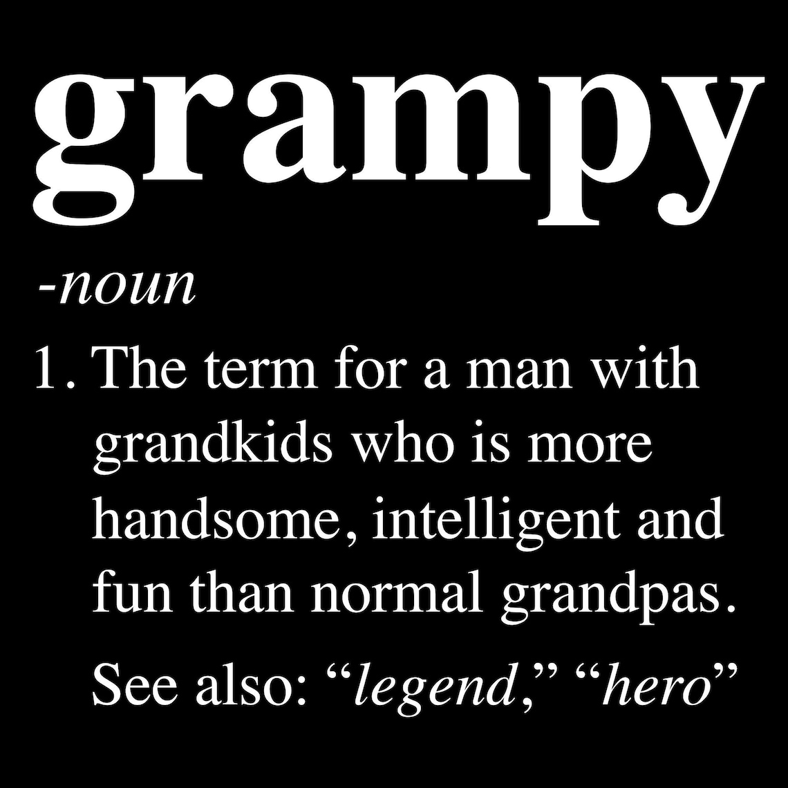 Grampy Definition Shirt for Men Grampy Definition Grandpa | Etsy