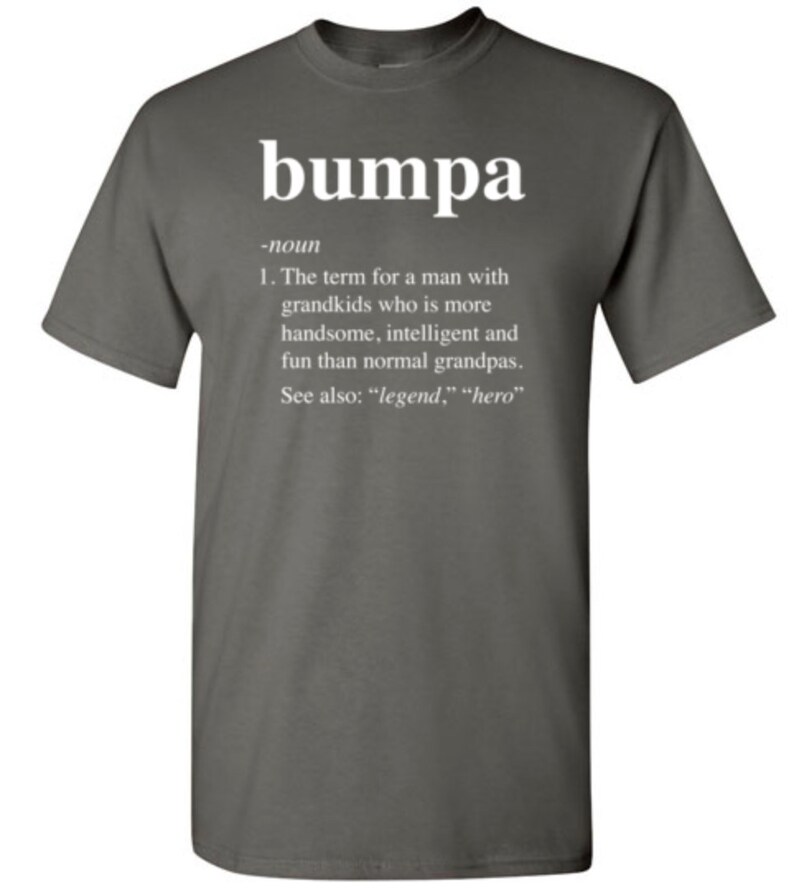 Bumpa Definition Shirt Grandpa Defined Legend Hero Dictionary - Etsy