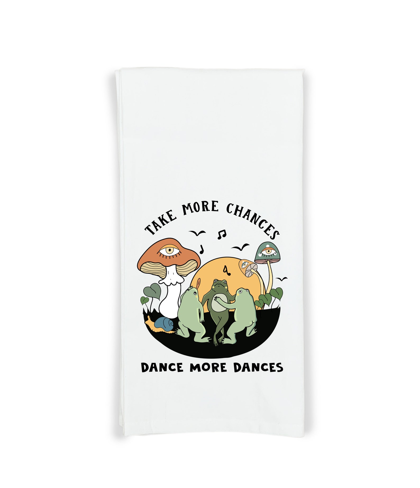 Inspirational Frogs Set of 3 Flour Sack Kitchen Tea Hand Towels Frog ...