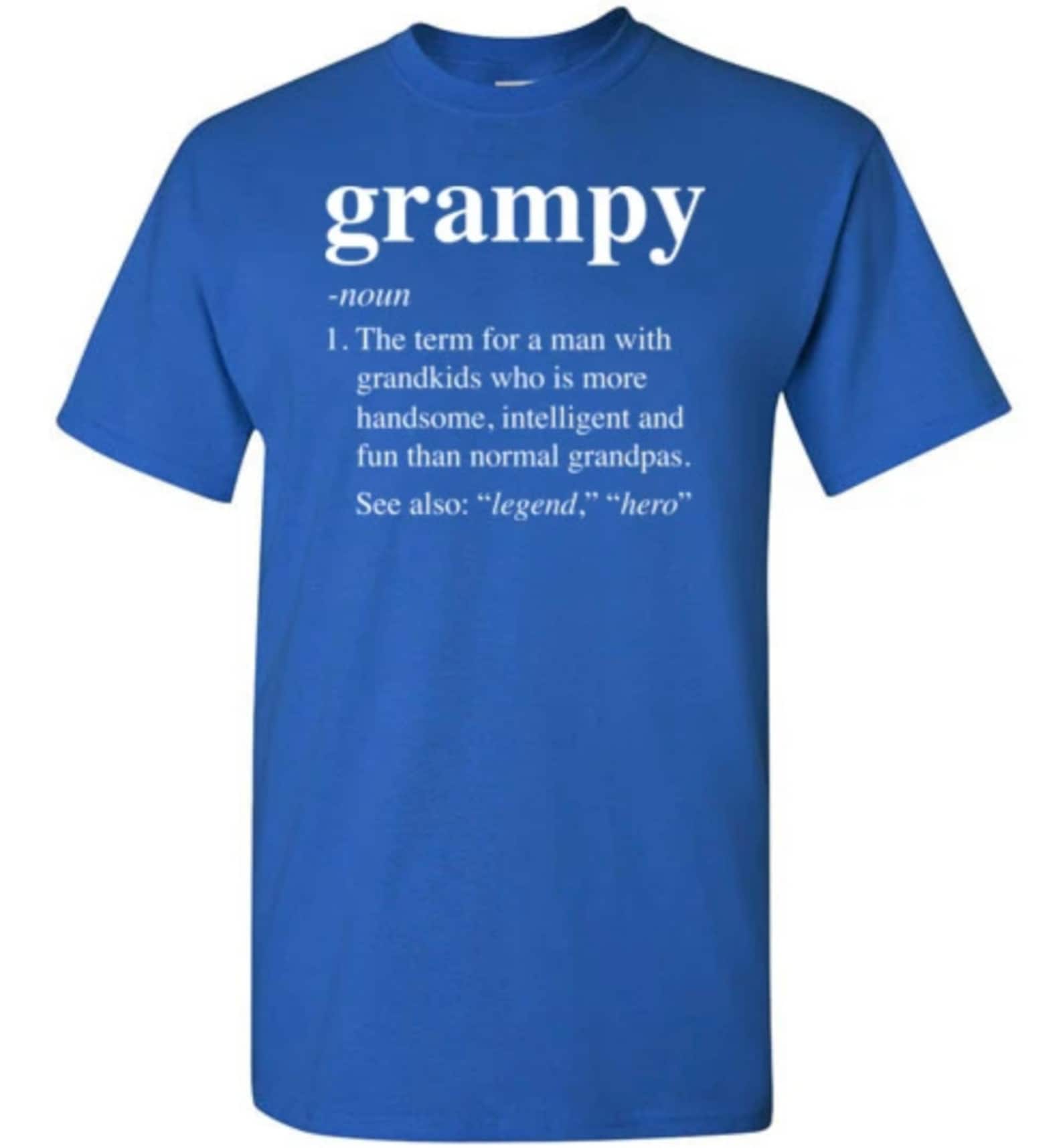 Grampy Definition Shirt for Men Grampy Definition Grandpa - Etsy