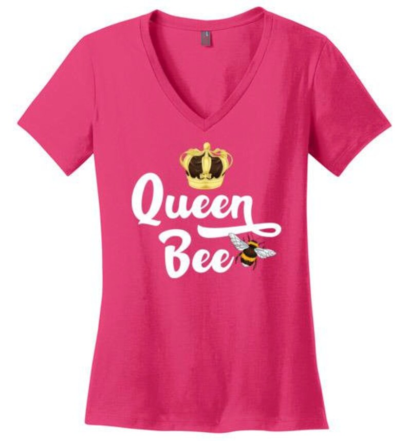Queen Bee V-neck Shirt Queen Bee V Neck T-shirt Queen Bee | Etsy