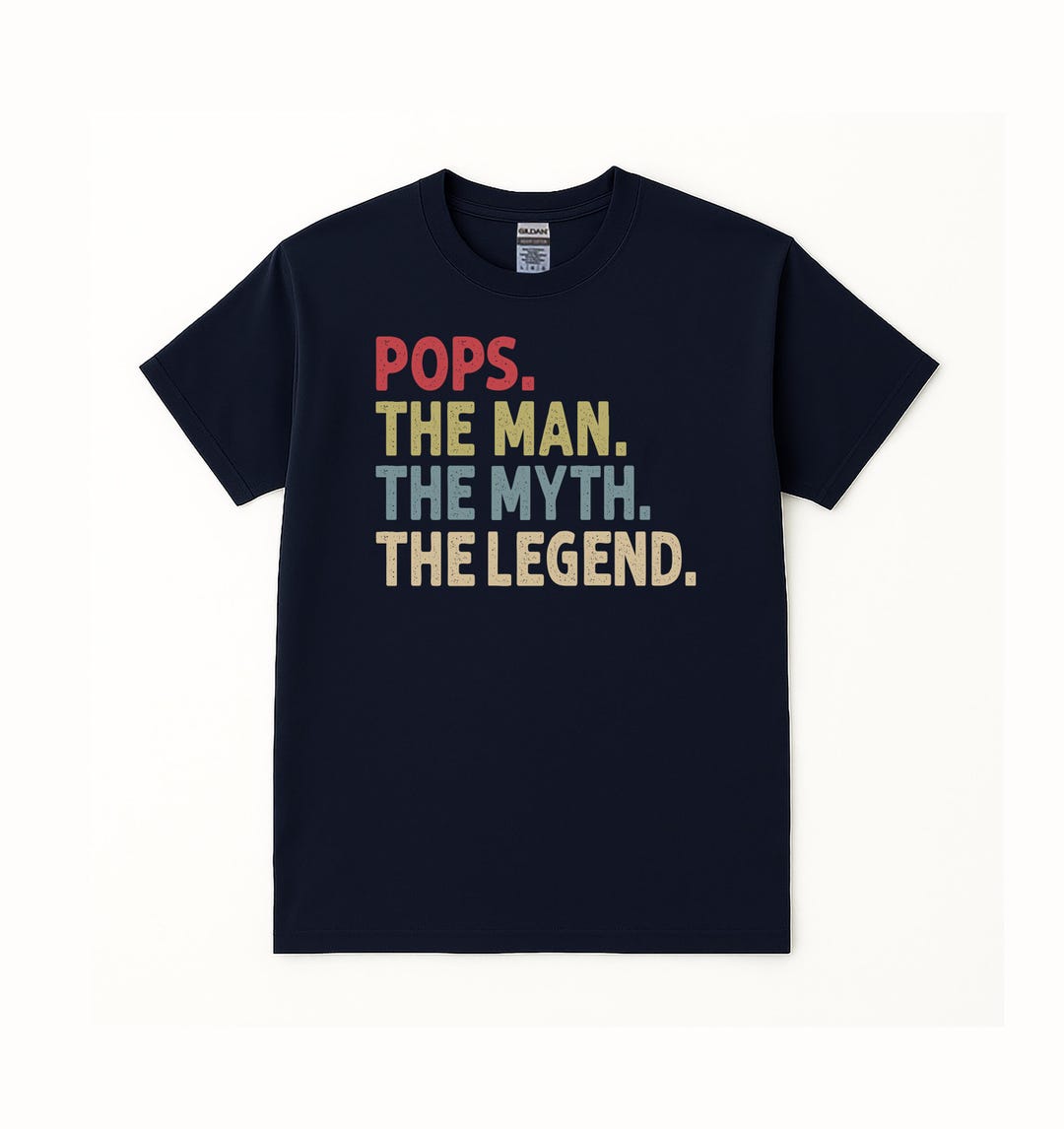 Pops the Man the Myth the Legend Shirt for Men, Pops Gift, Birthday ...
