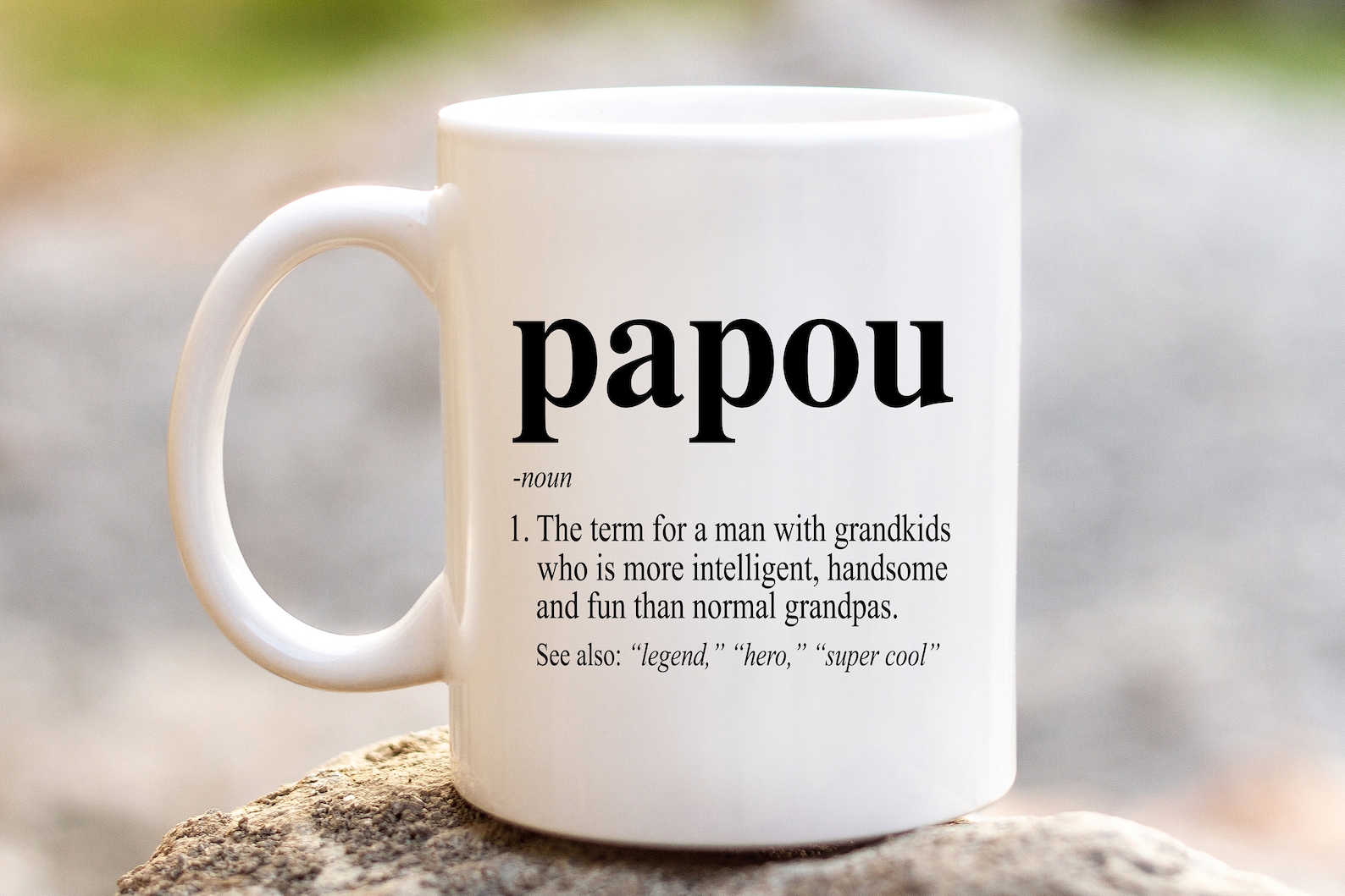 Papou Definition Coffee Mug | Papou Defined Cup | Funny Birthday Gift ...