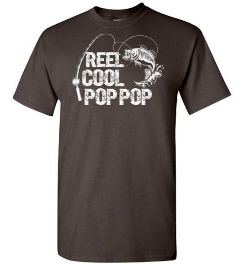 Reel Cool Pop Pop Shirt for Men | Pop Pop Fishing Shirt | Fishing Gift ...