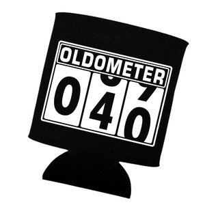 40th Birthday 39-40 Oldometer Funny Can Cooler 12oz Beverage Beer Soda ...