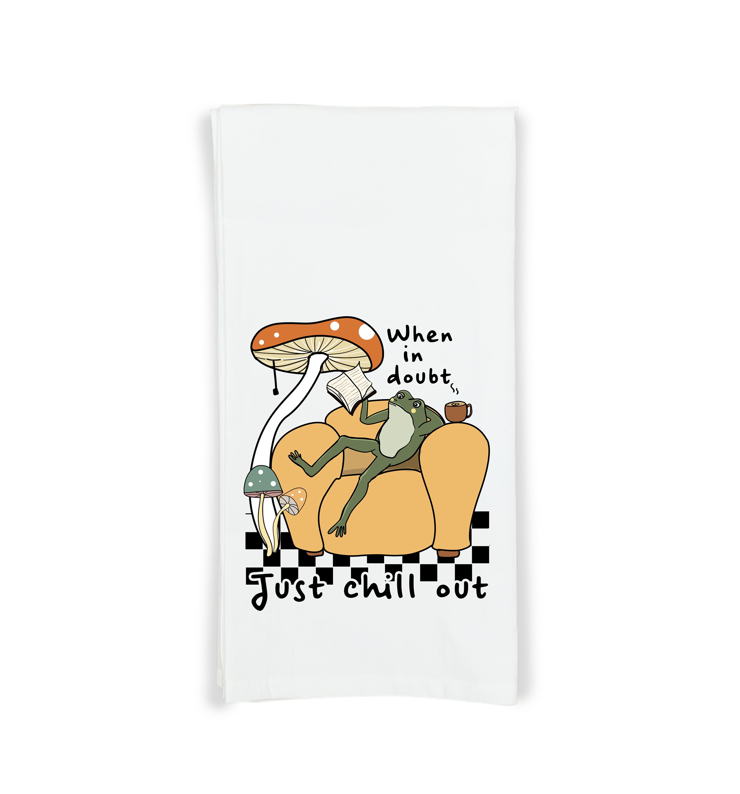 Inspirational Frogs Set of 3 Flour Sack Kitchen Tea Hand Towels Frog ...