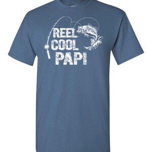 Reel Cool Papi Shirt for Men | Papi Fishing Shirts | Papi Birthday ...