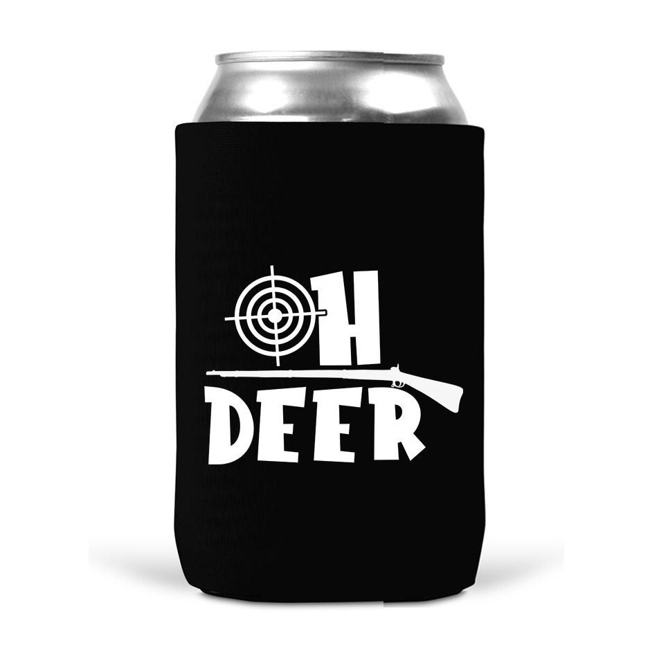Deer Hunting Can Coolers for Dad - 12 Oz Soda Beer Beverage Sleeves ...