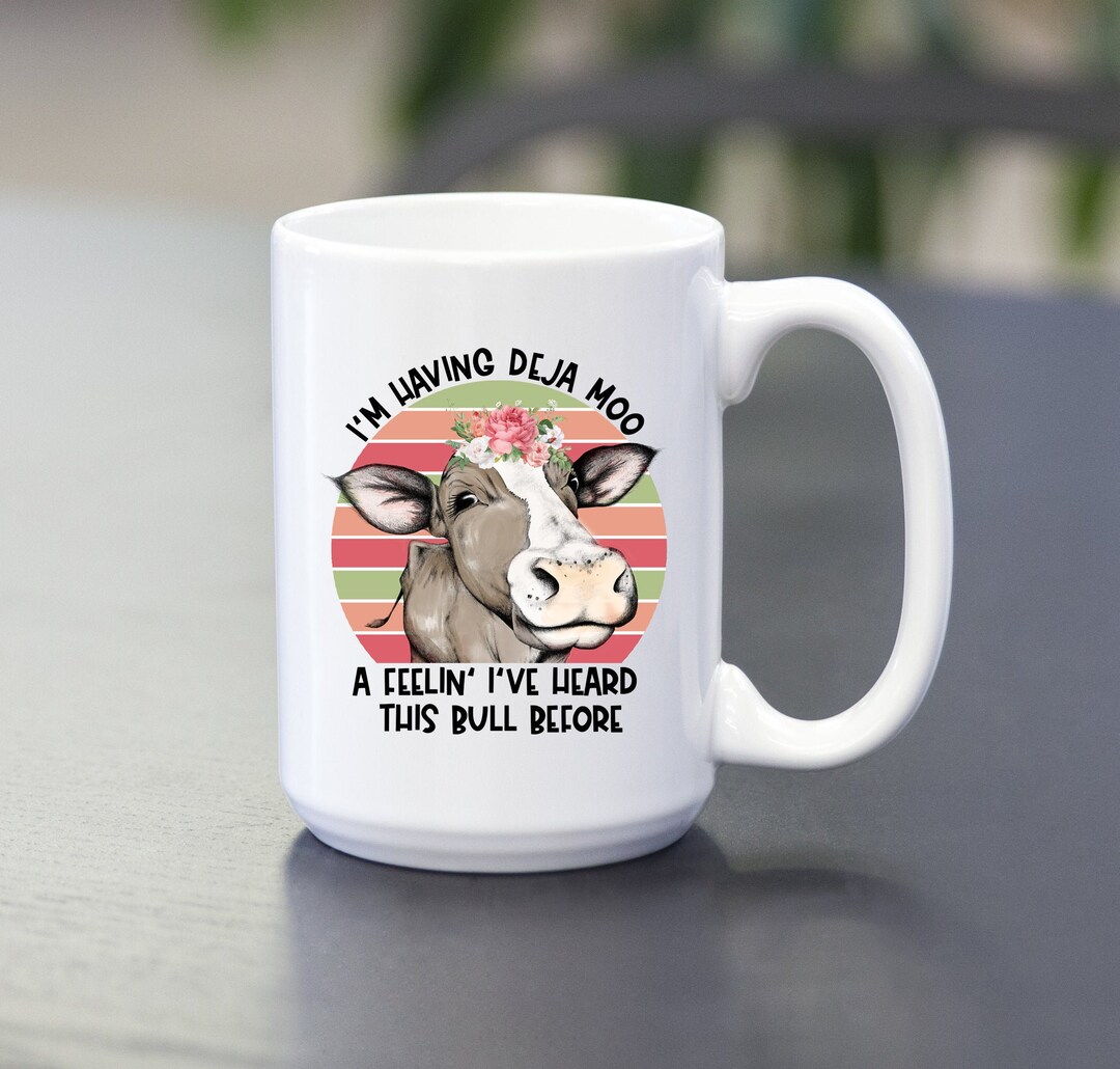 Funny Cow Mug for Women | Cute Home Decor | 15 Oz | 11 Oz | 12 Oz ...