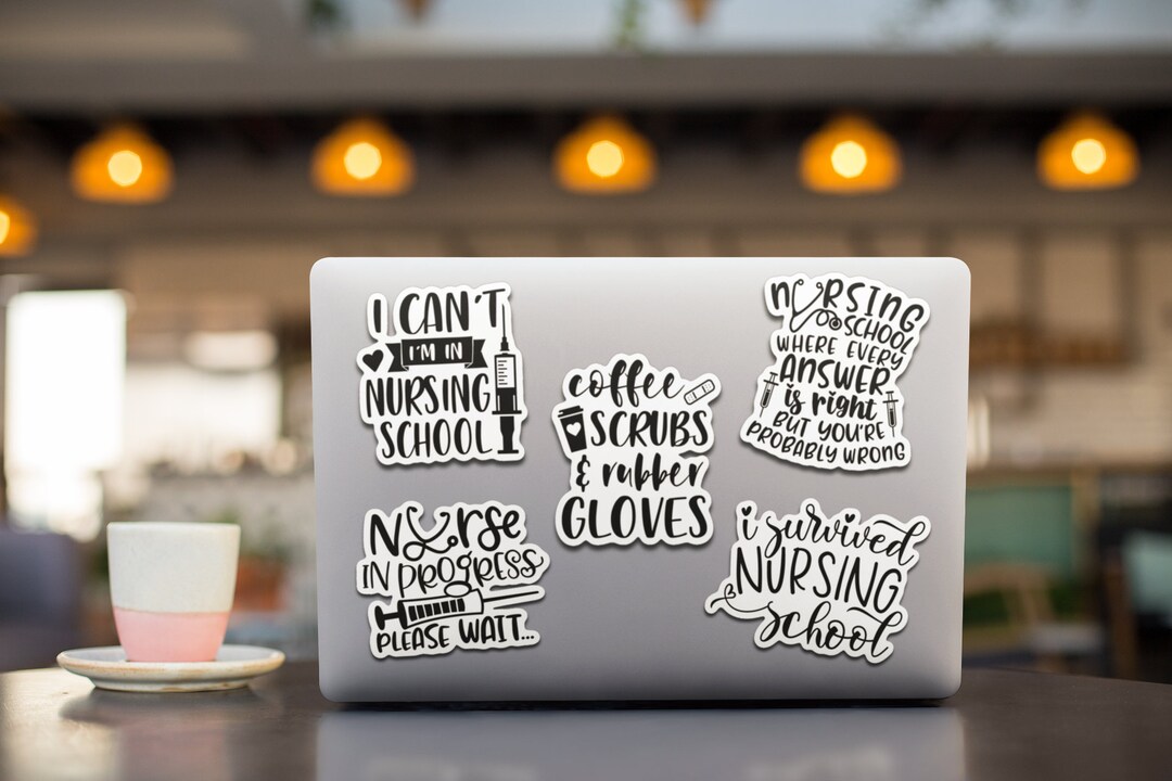 Nursing School Decal Sticker Pack | Nurse Appreciation Gift | Set of 5 ...
