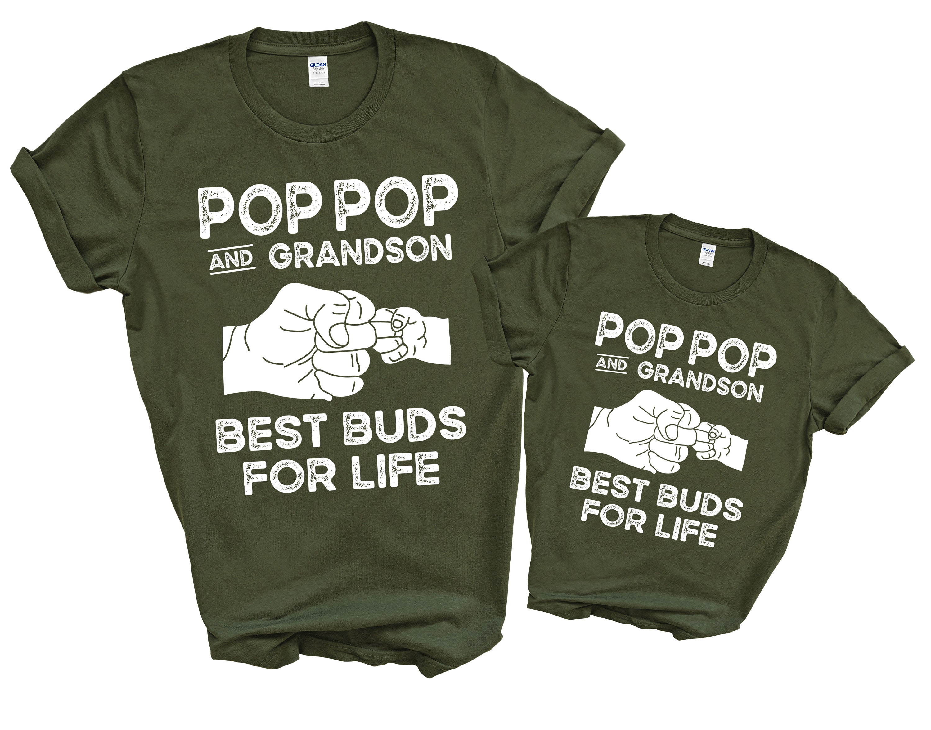 Pop Pop and Grandson Best Buds for Life Shirt | Best Buds Shirts for ...