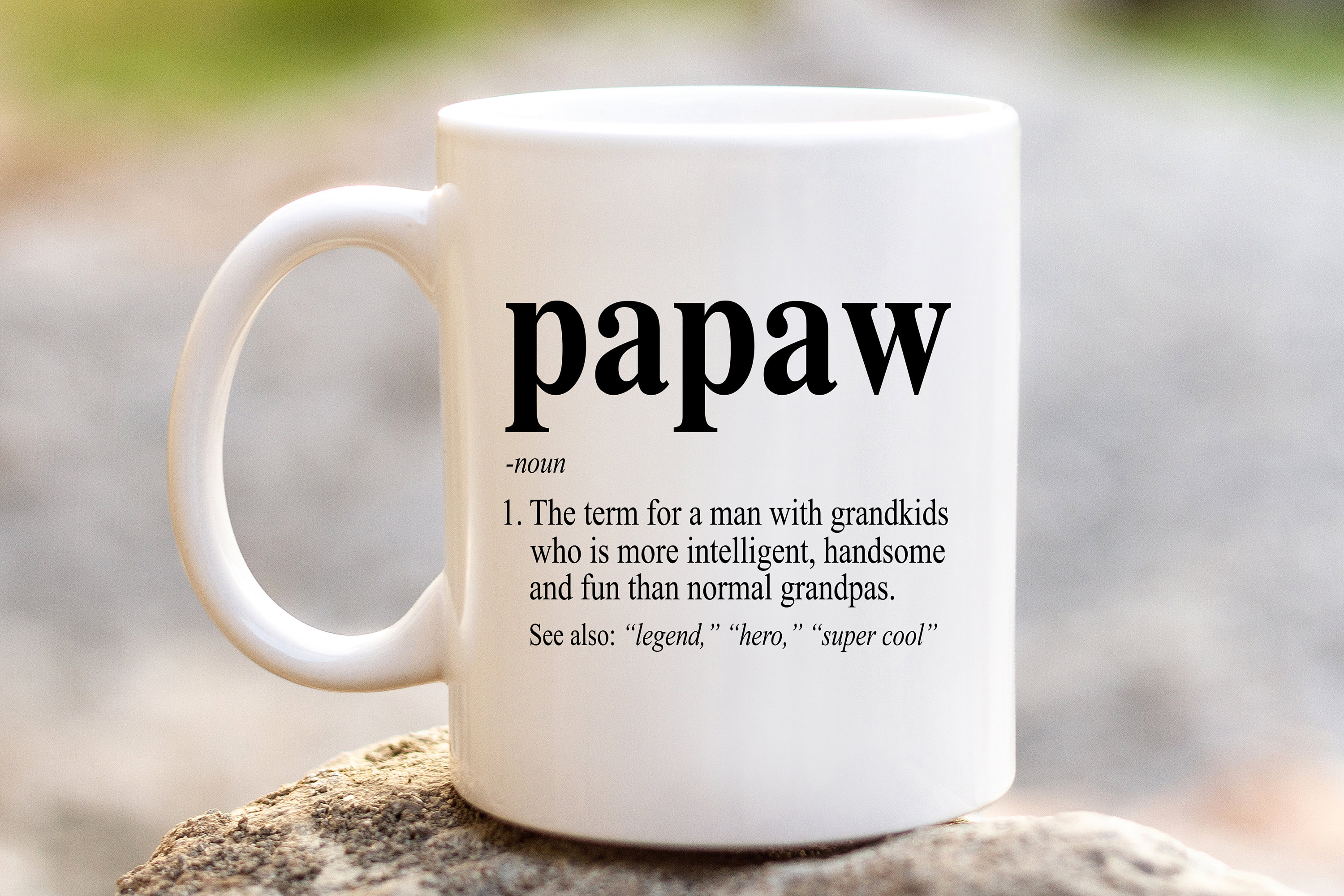 Papaw Definition Coffee Mug Papaw Defined Cup Funny | Etsy