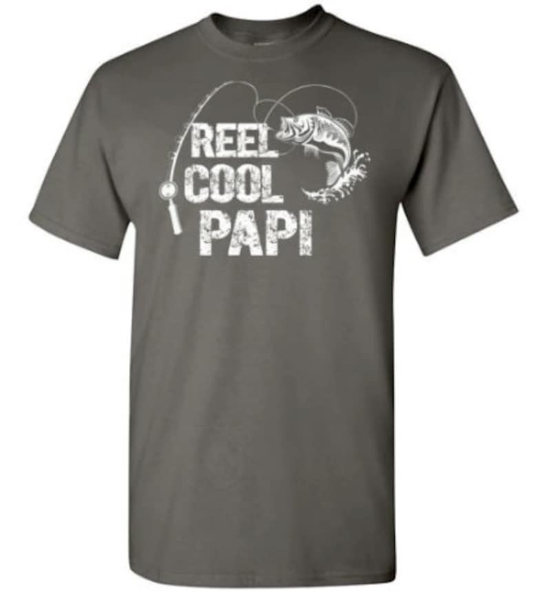 Reel Cool Papi Shirt for Men Papi Fishing Shirts Papi - Etsy