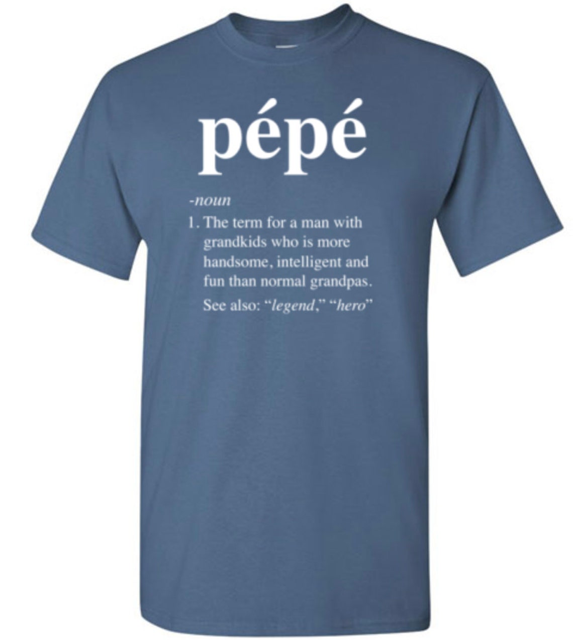 Pépé Definition Shirt Grandpa Pepe Defined Legend Dictionary | Etsy