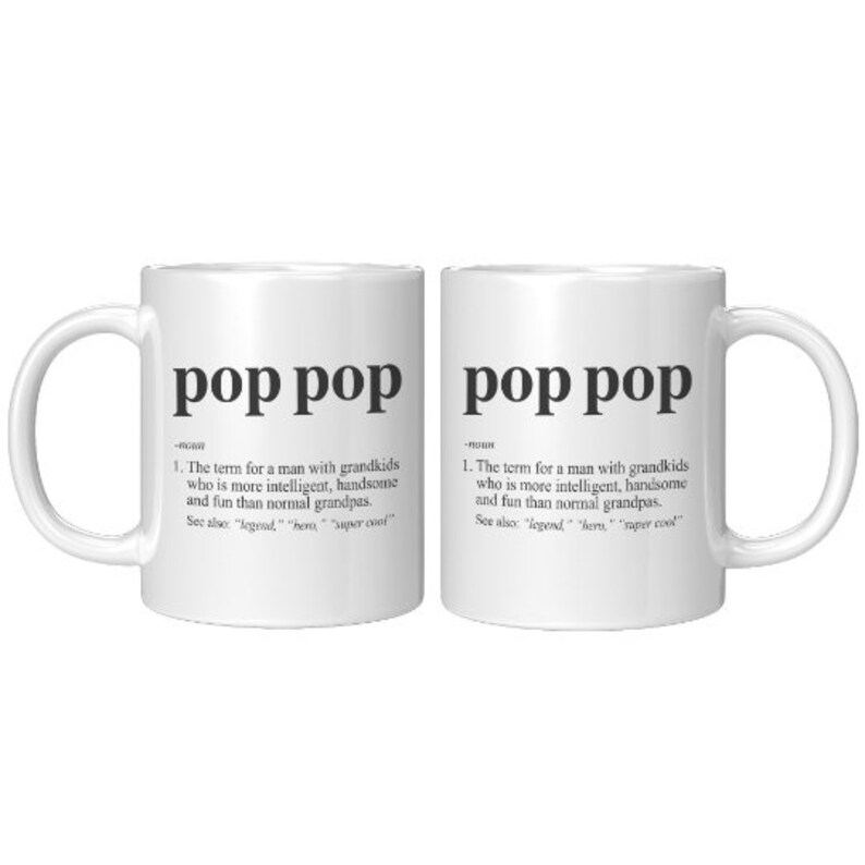 Pop Pop Definition Coffee Mug | Poppop Definition | Pop-pop Defined ...