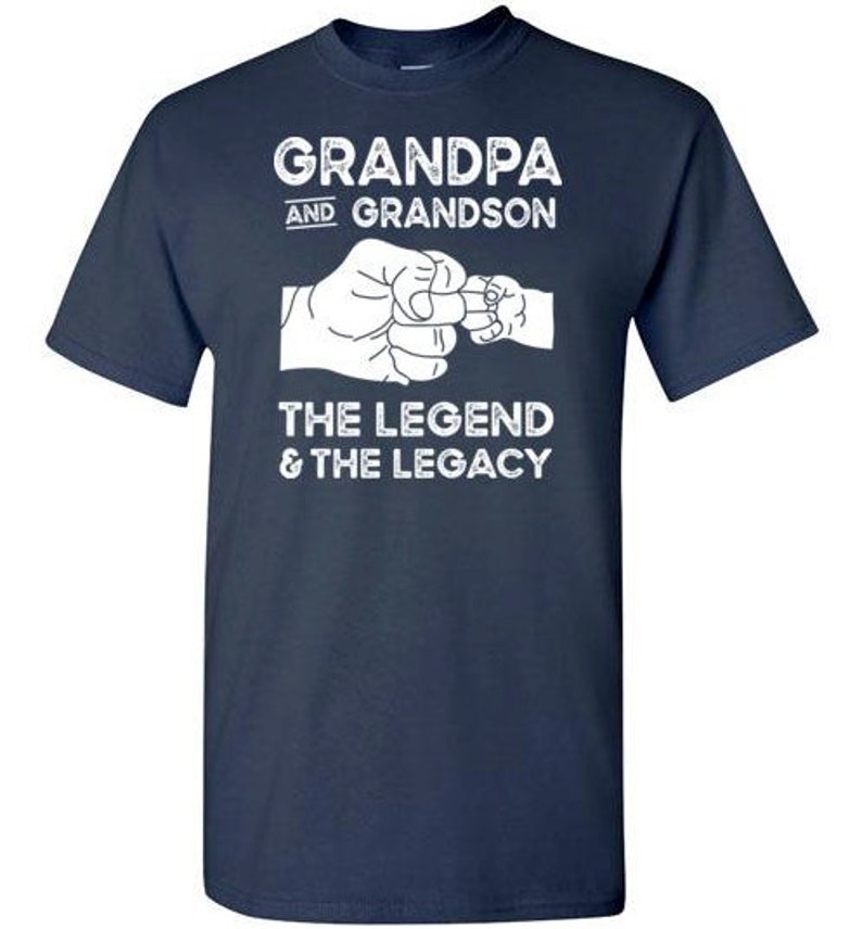 Grandpa and Grandson the Legend and the Legacy Shirt for Men | Etsy