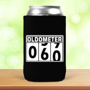 Funny 60th Birthday Can Cooler Set - I Am 59 Plus Middle Finger ...