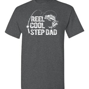 Reel Cool Step Dad Shirt for Men | Step Dad Fishing Shirts | Stepdad ...