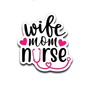 Nurse Decal Sticker Pack | Nurse Appreciation Gift | Set of 5 Cute ...