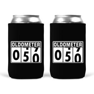 Funny 50th Birthday Can Cooler Set - I Am 49 Plus Middle Finger ...
