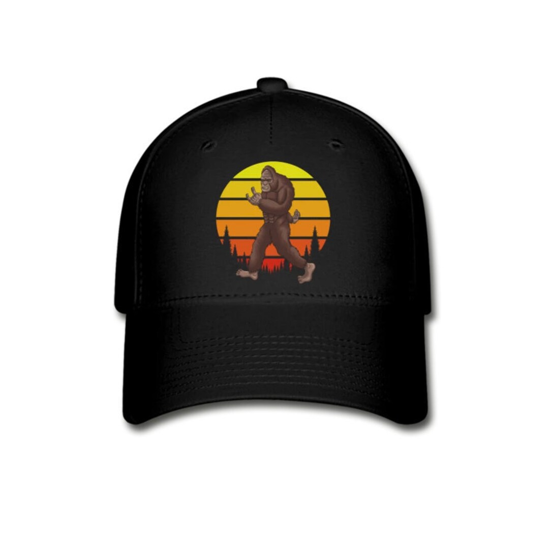 Bigfoot Rocker Baseball Cap Sasquatch Squatch Squatchin Yeti Cool Funny ...