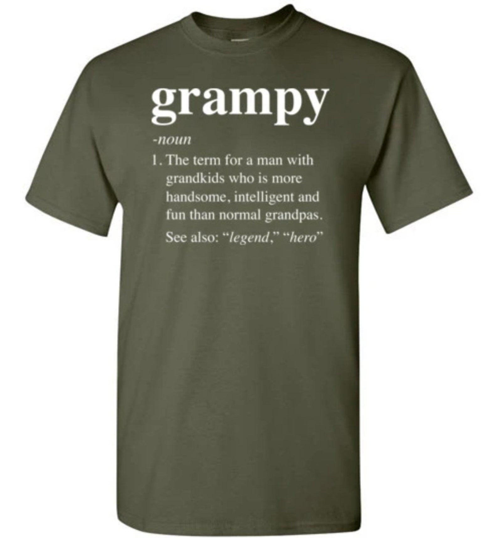Grampy Definition Shirt for Men Grampy Definition Grandpa | Etsy