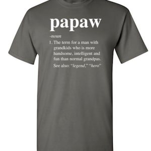 Papaw Definition Shirt for Men | Papaw Definition Grandpa Defined Funny ...