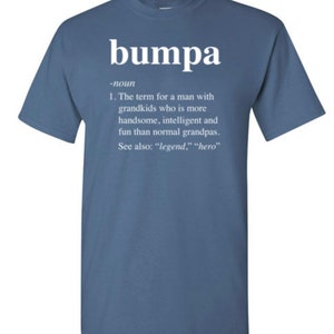 Bumpa Definition Shirt Grandpa Defined Legend Hero Dictionary Funny ...