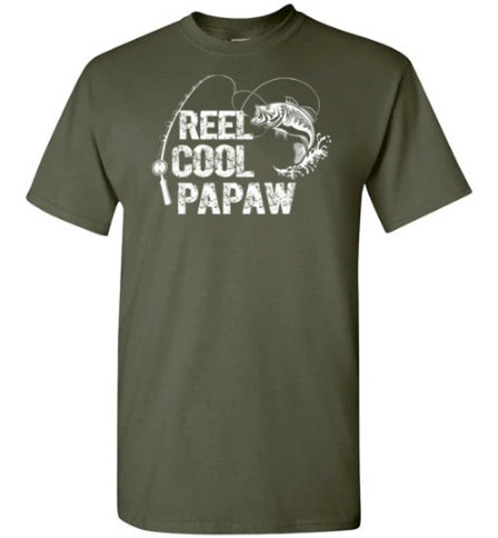 Reel Cool Papaw Shirt for Men Papaw Fishing Shirts Fishing | Etsy
