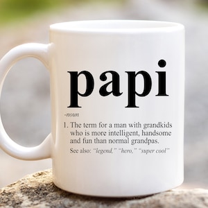 Papi Definition Coffee Mug Papi Definition Papi Defined - Etsy