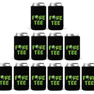 Fore Tee Soda Beer Beverage Can Cooler Sleeve Golf Lover Gift Idea for ...