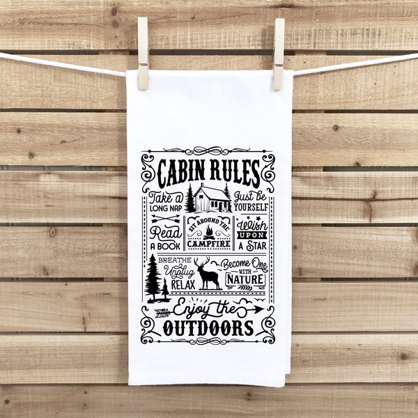 Cabin Rules - Etsy