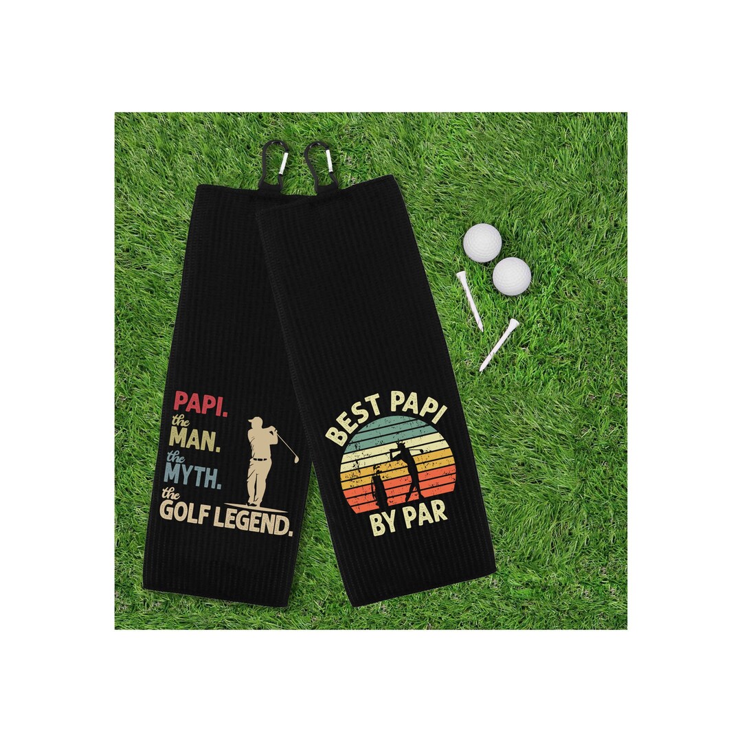 Papi the Man the Myth the Golf Legend and Best Papi by Par Set of 2 Tri ...