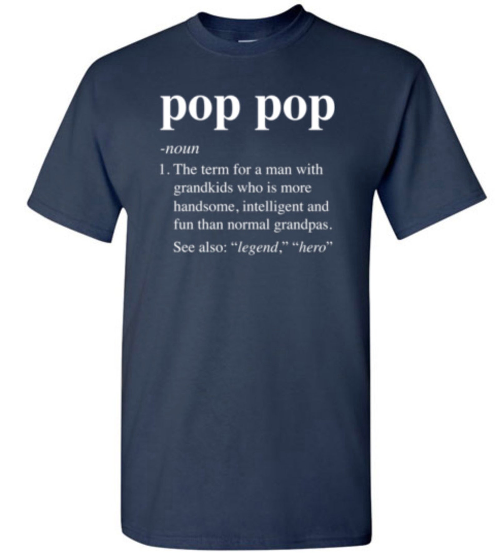Pop Pop Definition Shirt for Men Poppop Definition Grandpa - Etsy