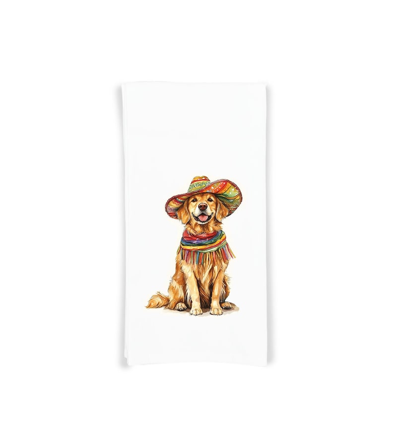 Golden Retriever Holiday Kitchen Towel Set of 8 Valentine's St Patrick ...