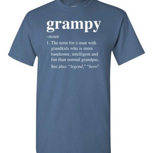Grampy Definition Shirt for Men | Grampy Definition Grandpa Defined ...