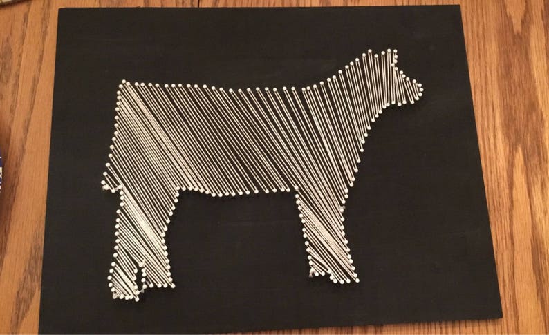 Heifer/Steer/Cow String Art | Etsy