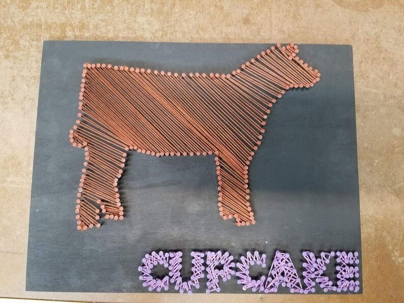 Heifer/Steer/Cow String Art | Etsy
