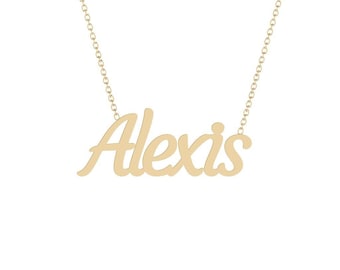 Alexis Name Necklace - Etsy