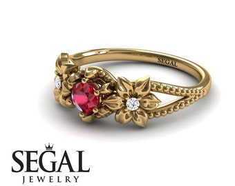 Ruby Wedding Ring - Etsy