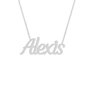 Alexis Name Necklace Gold - Etsy