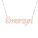 Emersyn Name Necklace 14K Gold - 14K Rose Gold - 14K White Gold ...