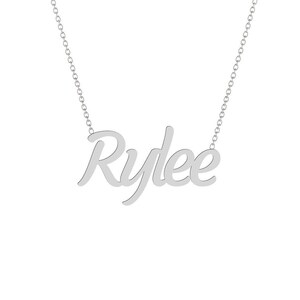 Rylee Name Necklace 14K Yellow Gold - 14K Rose Gold - 14K White Gold ...
