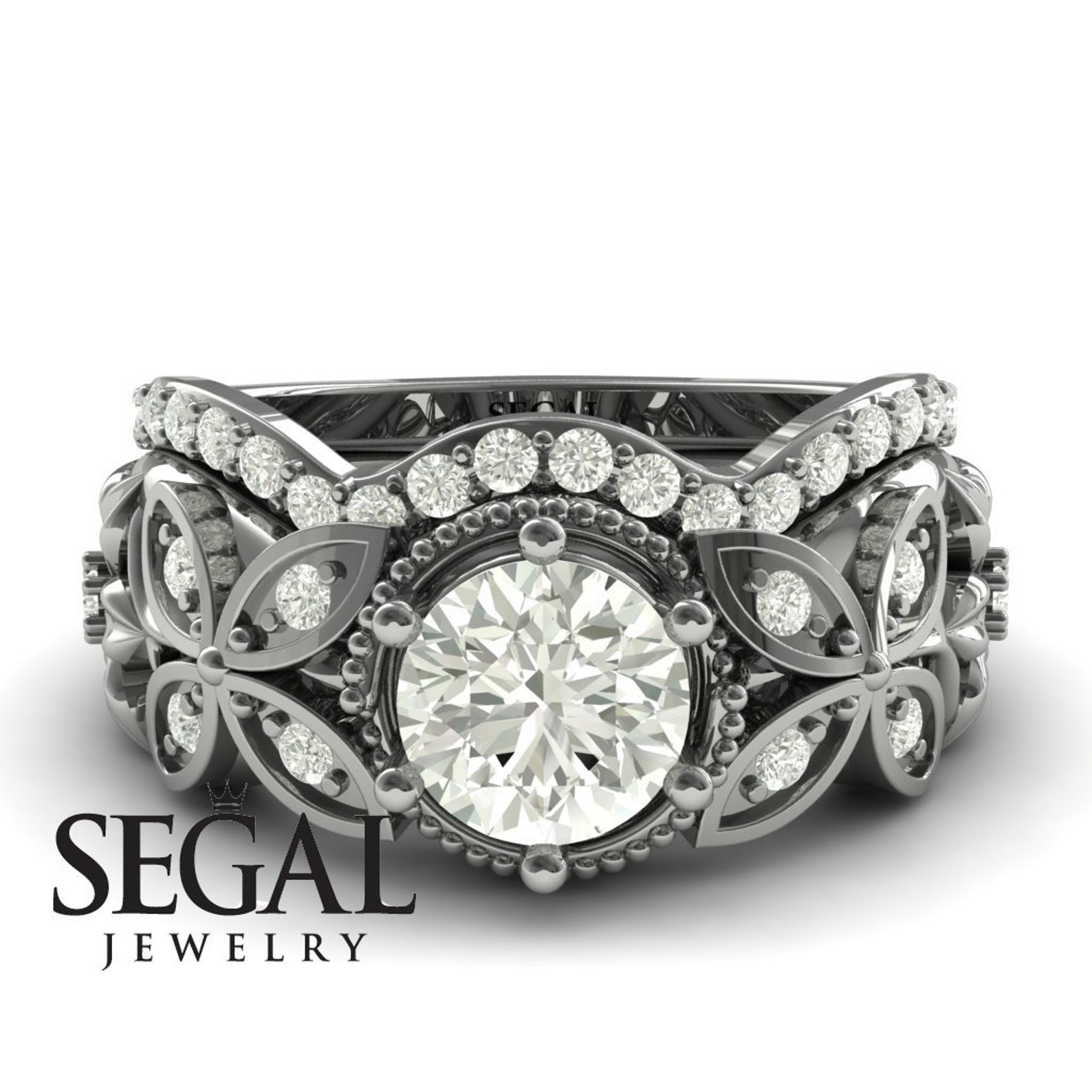 Engagement Ring Butterfly Ring Flower Ring Unique Ring Nature Inspired ...