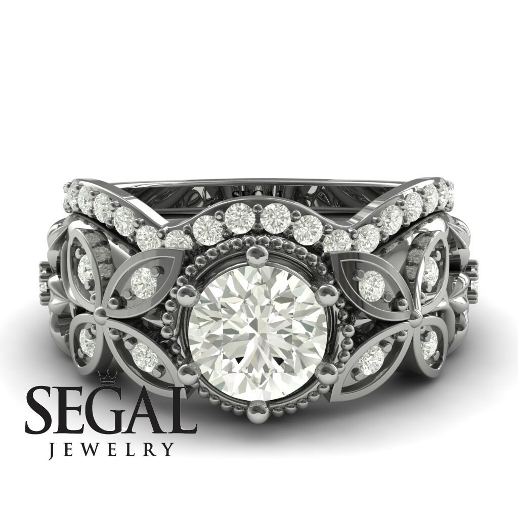 Engagement Ring Butterfly Ring Flower Ring Unique Ring Nature Inspired ...
