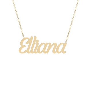 Elliana Name Necklace 14K Gold - 14K Rose Gold - 14K White Gold ...