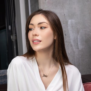 Adriana Name Necklace Gold 14K Rose Gold 14K White Gold - Adriana - Etsy